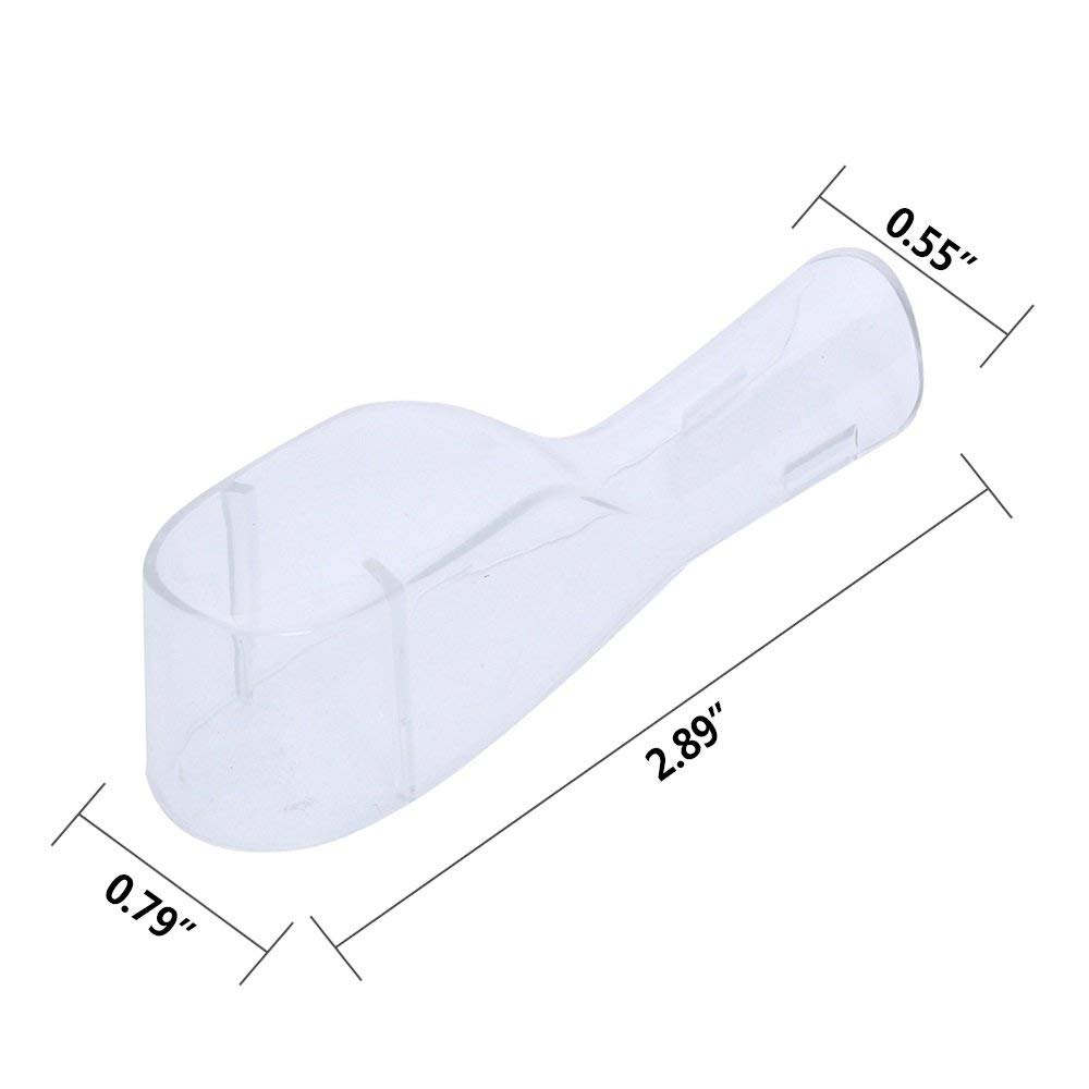 Travel Electric Toothbrush Heads Cover Plastic Protective Cap Case Compatible with Oral-B Long Dual-Heads Replacement Tooth Brush Heads(6 Pack) Clear