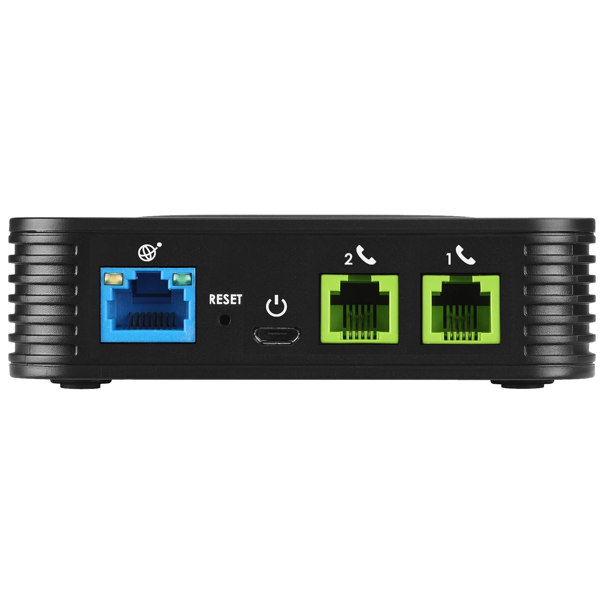 Grandstream GS-HT802 2 Port Analog Telephone Adapter VoIP Phone & Device, Black