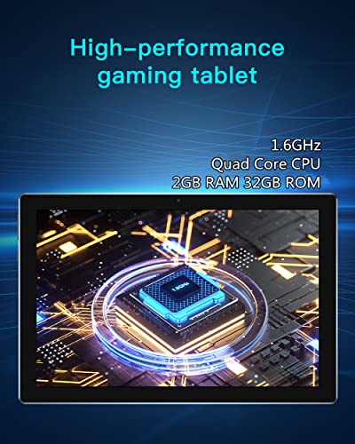 CUPEISI Tablet 10 inch Android 11 Tablets 2GB+32GB Quad-Core Tablet FHD 1280x800 Display Tablet (Silver)