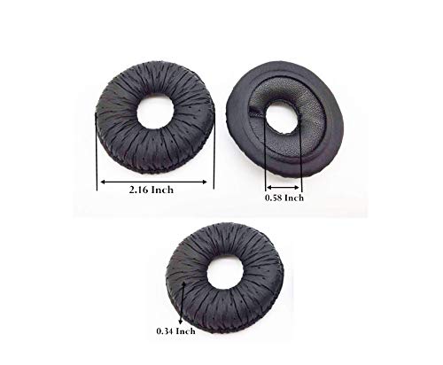 Reki Premium Ear Pads Compatible with Plantronic 60425-01 Leatherette Ear Cushion for H91N H101N HW111N HW121N (1 Pack)