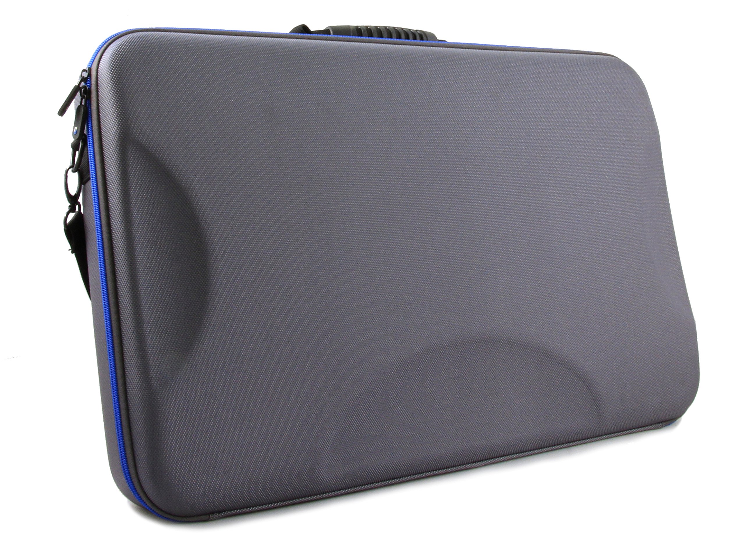CASEMATIX Travel Case Compatible with Numark Mixstream Pro Plus, Mixstream Pro Go Standalone DJ Controller, Numark NV2 Serato Mixers and More - Includes Carrying Case Only with Shoulder Strap