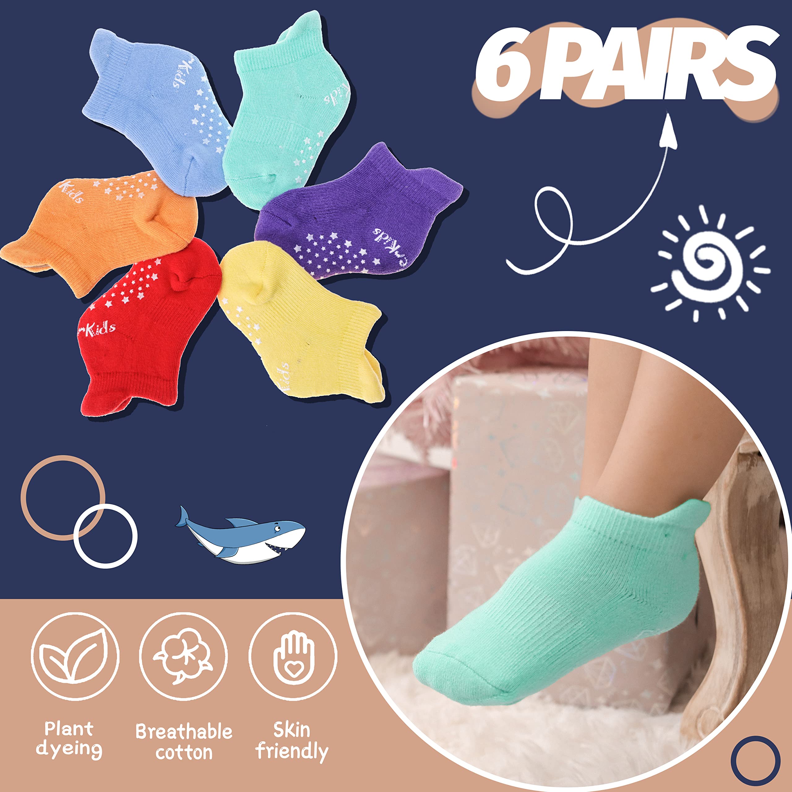 ANTSANG Kids Merino Wool Ski Socks 3 Pairs Boys Girls Thermal Warm Thick Winter Cushioning Socks for Snowboarding Skiing