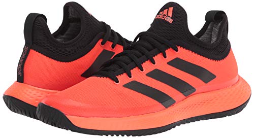 Adidas Men's Defiant Generation Tennis Shoe, Solar Red/Black/Black, 7.5