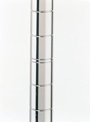 Metro 74P Metro Site Select Chrome Plated Steel Stationary Post, 1" Diameter x 74-5/8" Height (Pack of 4)