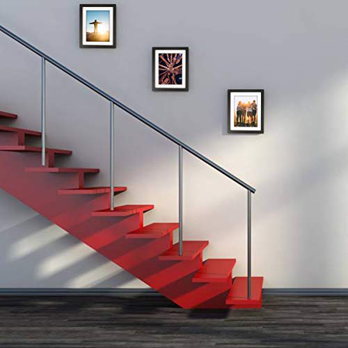 Collage Wall Haing Picture Frames 10x10 Square Black Frames with 8x10 Black Photo Frames for Standing Tabletop