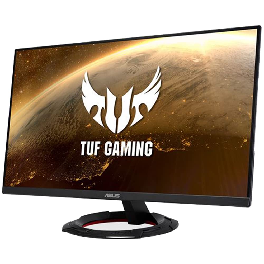 ASUS VG249Q1R TUF Gaming 23.8 inch 1080p Monitor with FreeSync Premium Bundle with Deco Gear HDMI Cable 2 Pack + Gamer Surface Mousepad + Screen Cloth