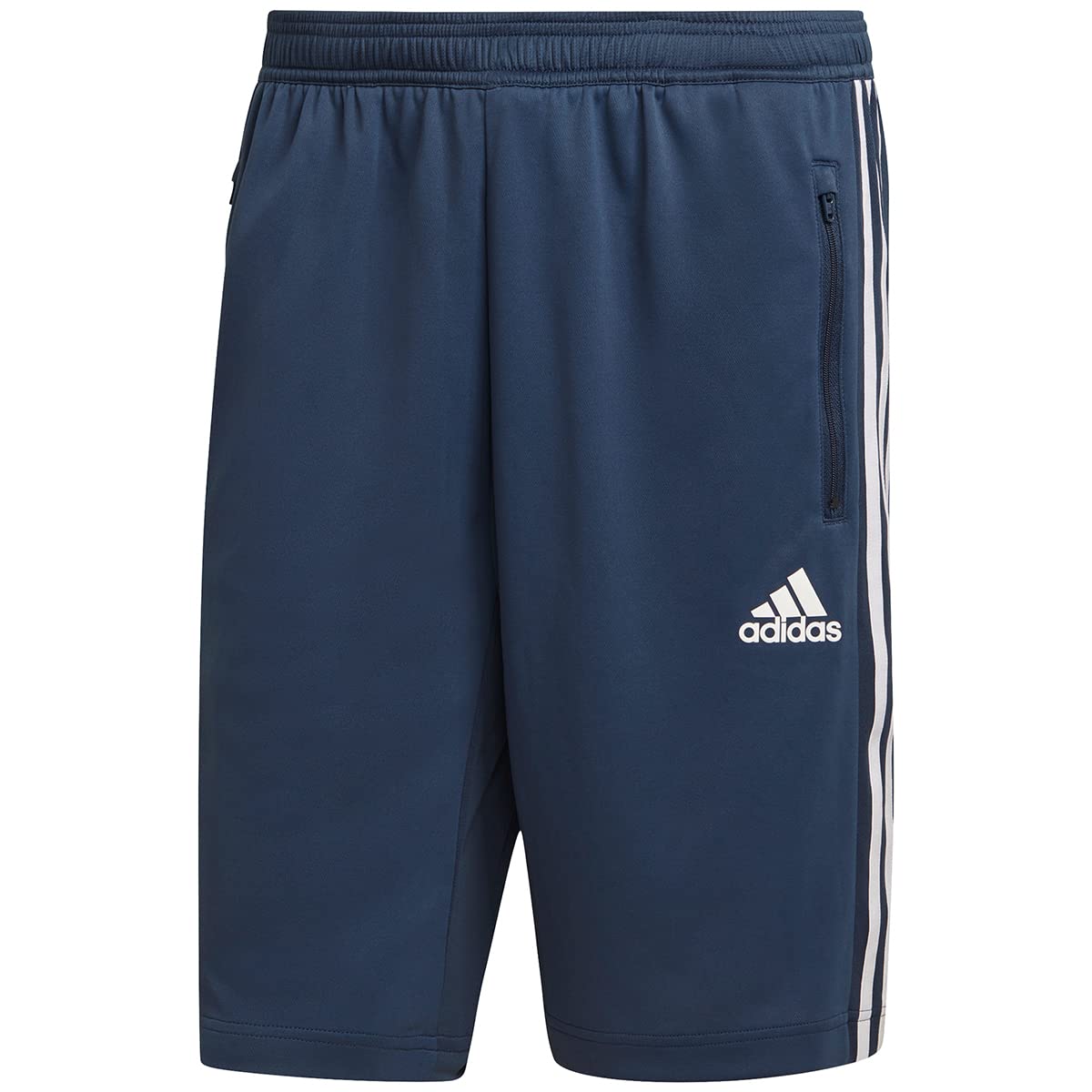 adidas Men's Designed 2 Move 3-Stripes Shorts, Green Oxide/Black, XX-Large