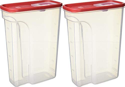 Rubbermaid Flip Top Cereal Keeper, Modular Food Storage Container, BPA-free, 22 Cup, 2 Pack