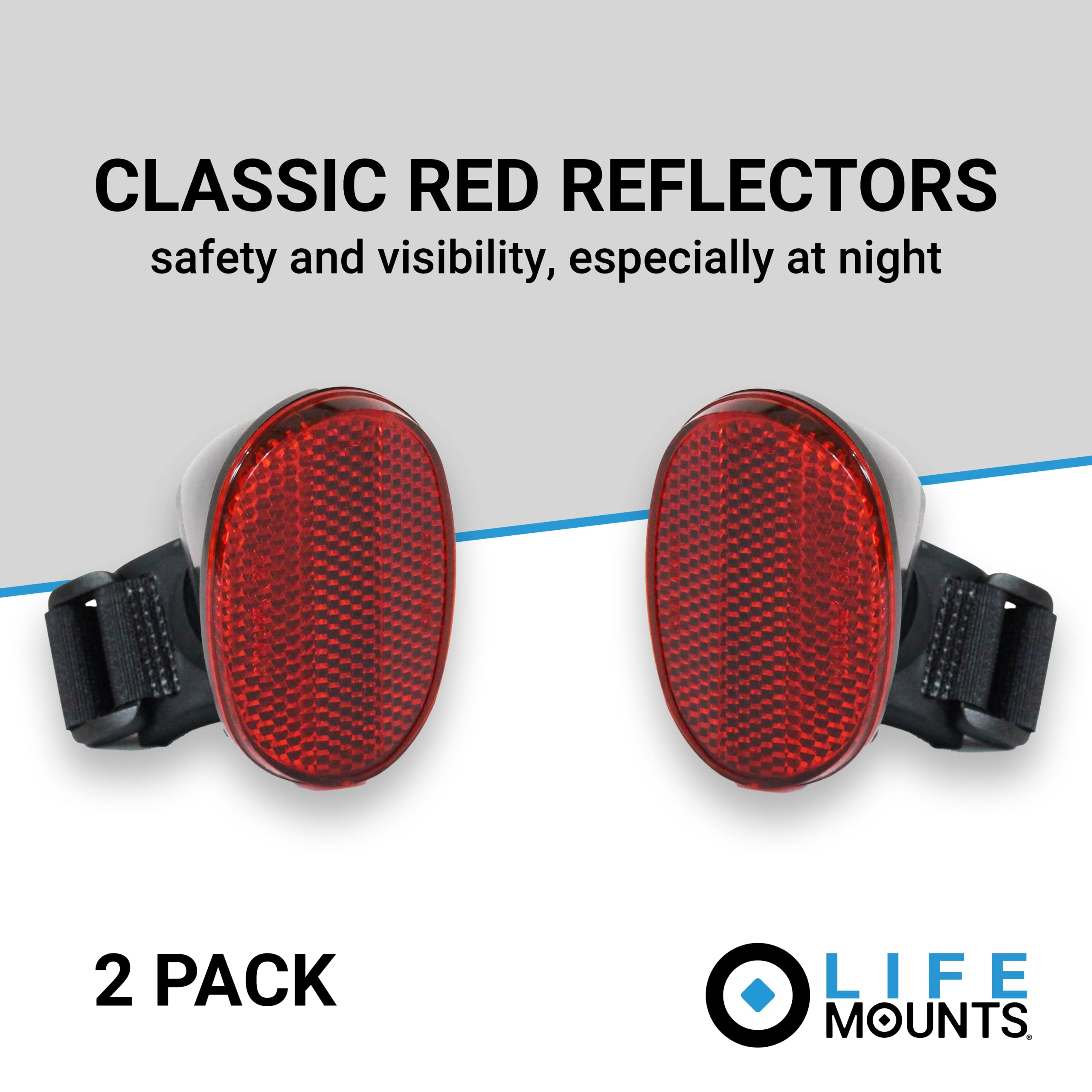 Life Mounts Stroller Safety Reflectors (2 Pack)