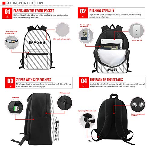 Beauty Collector Designer Shark Backpack Bookbags Set for School Cute Lunch Bag, Pencil Case and Big Backpacks