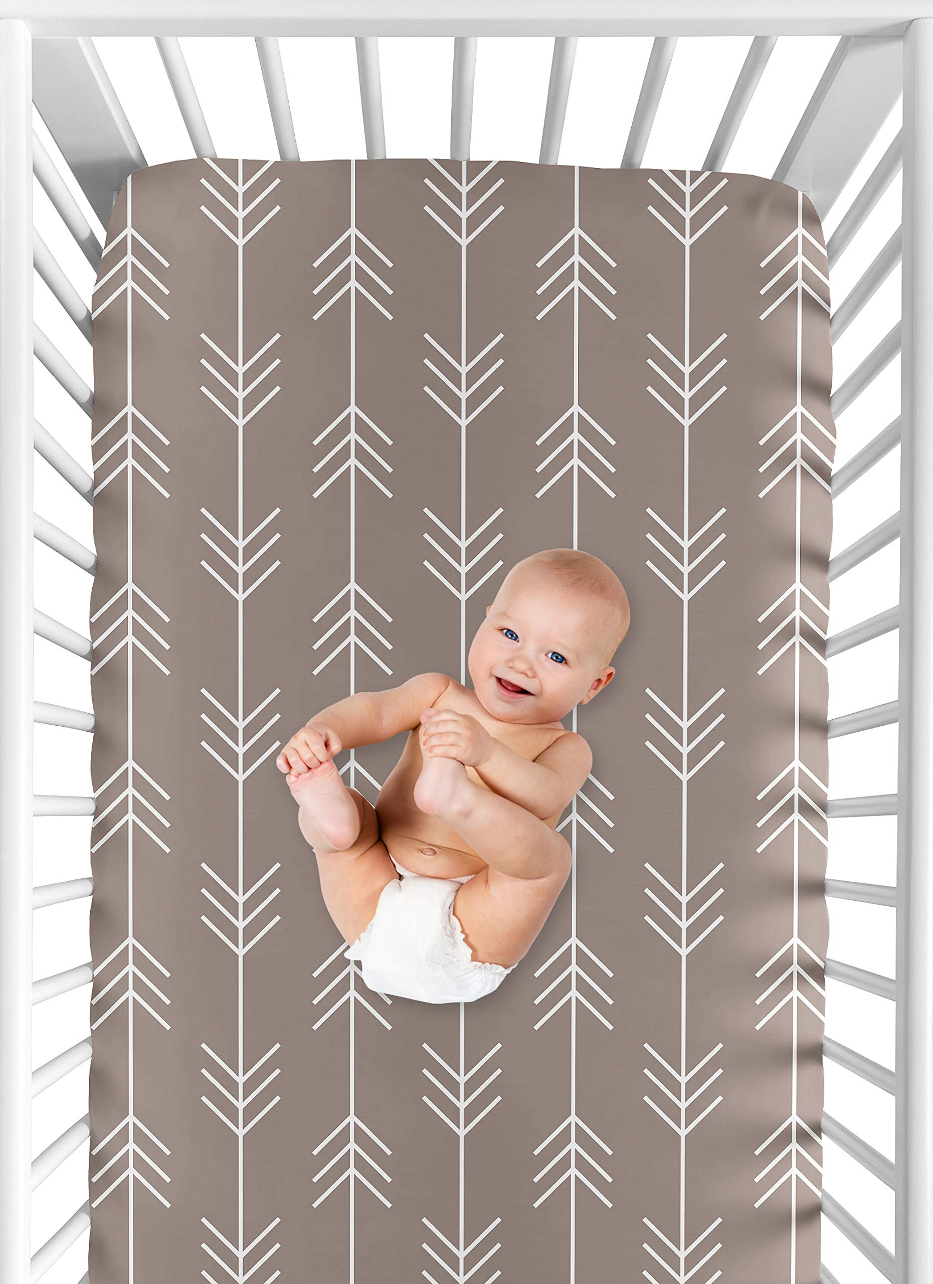 Fitted Crib Sheet for Outdoor Adventure Baby/Toddler Bedding - Arrow Print