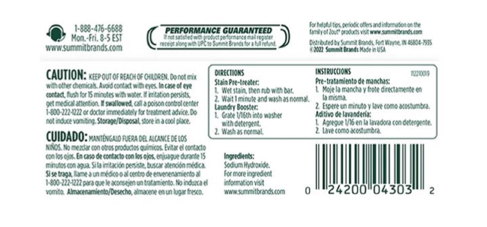Dial Corporation Fels-Naptha Laundry Bar Soap, 5 Ounce (Pack of 6)