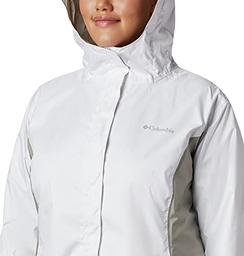 Columbia Women's Arcadia II Jacket, White/Flint Grey, 3X Plus
