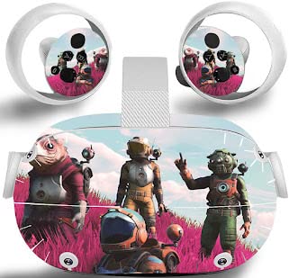 Adventure New World Oculus Quest 2 VR Headset and Controller Sticker, Vinyl Decal Skin for VR Headset and Controller, Virtual Reality Protective Accessories