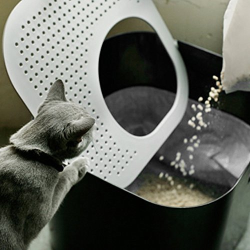 Modkat Litter Box, Top-Entry, Includes Scoop and Reusable Liner - Black