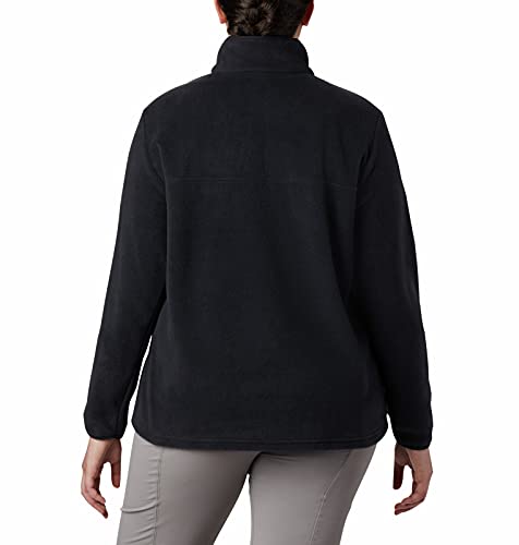Columbia Women's Benton Springs 1/2 Snap Pullover, Black, X-Small
