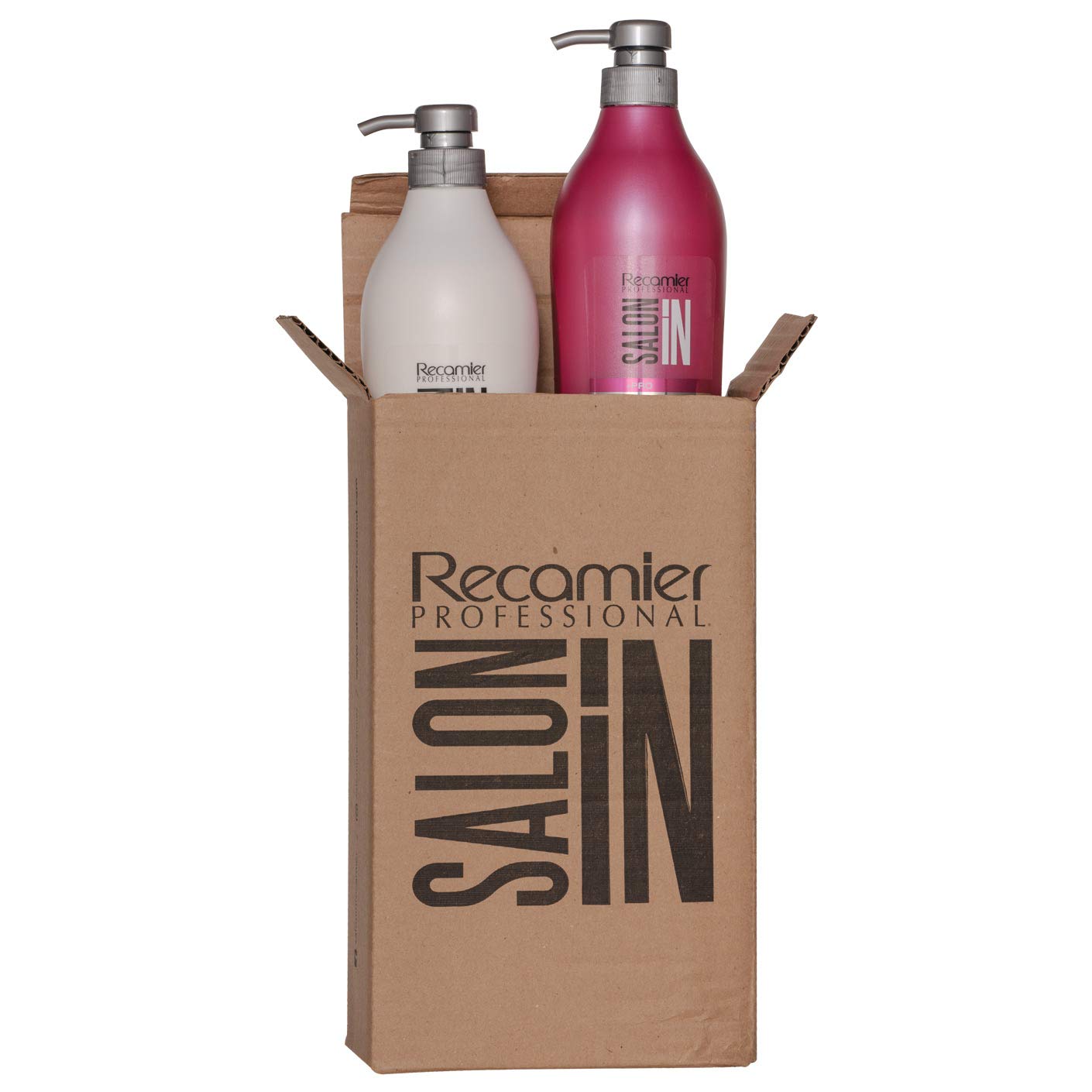 RECAMIER Anti Frizz Shampoo Liss Conditioner Detangler Set | Champu y Acondicionador Pack 33.3 OZ