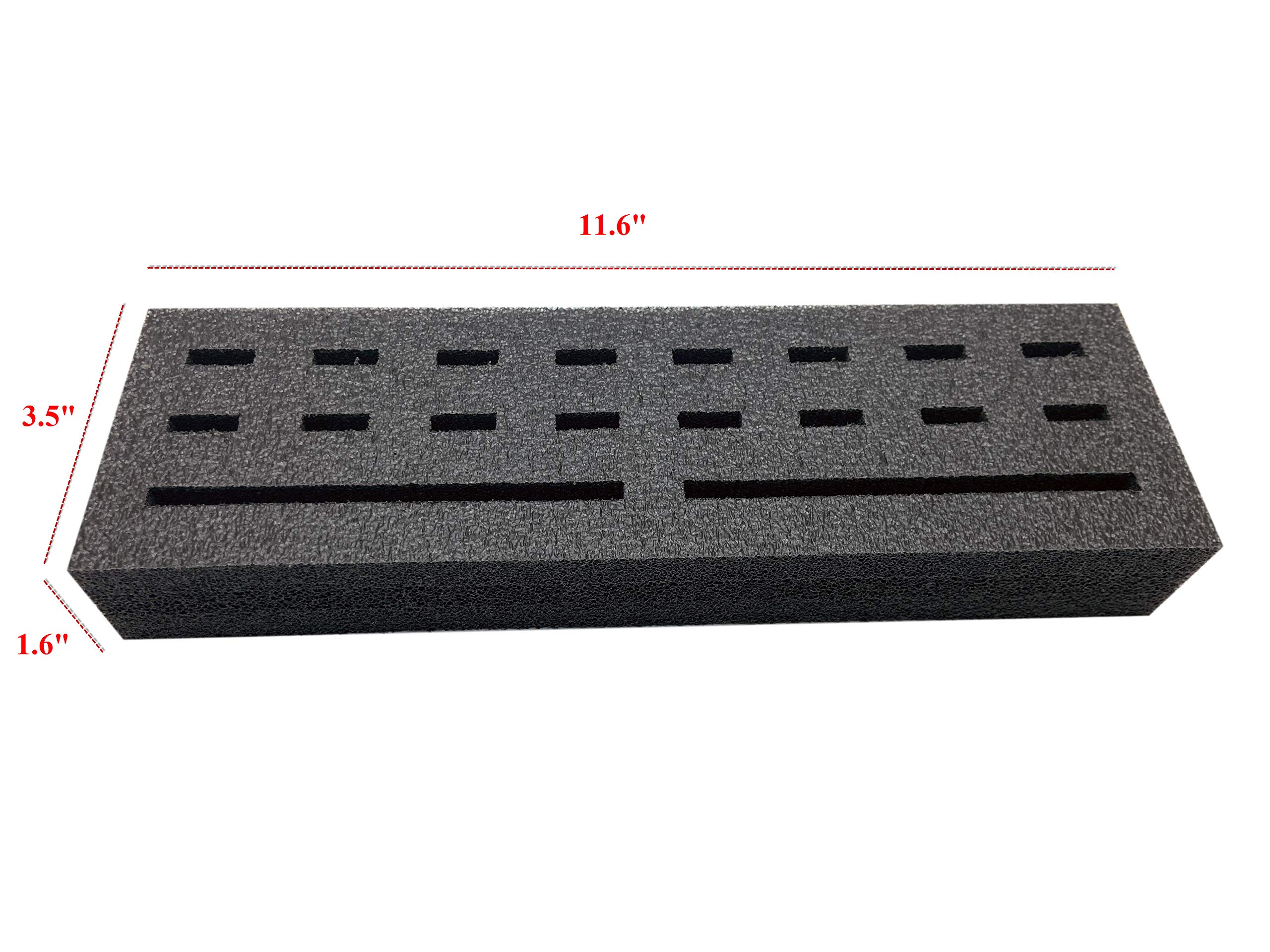 Flash USB Thumb Drive Holder Storage Organizer Foam | Antistatic and Shockproof (Small, Holds 16 USB, 2 SATA HDD Slots)