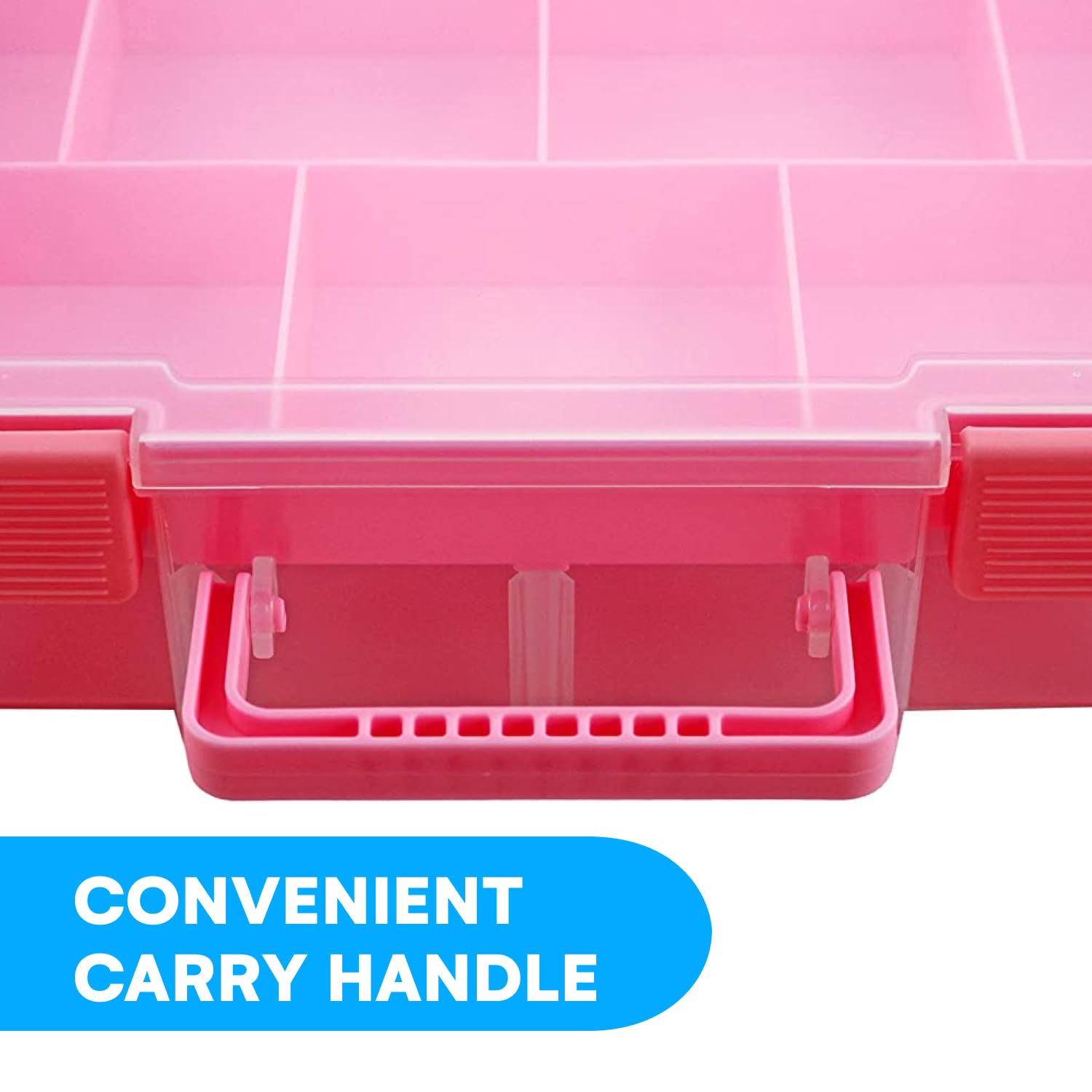 Bins & Things Pink 3-Tier Toy Storage Organizer with Adjustable Compartments - Toy Organizers and Storage Bins for Kids’ Room, Fit for Hot Wheels, Dolls, Lego, Arts and Crafts Supplies