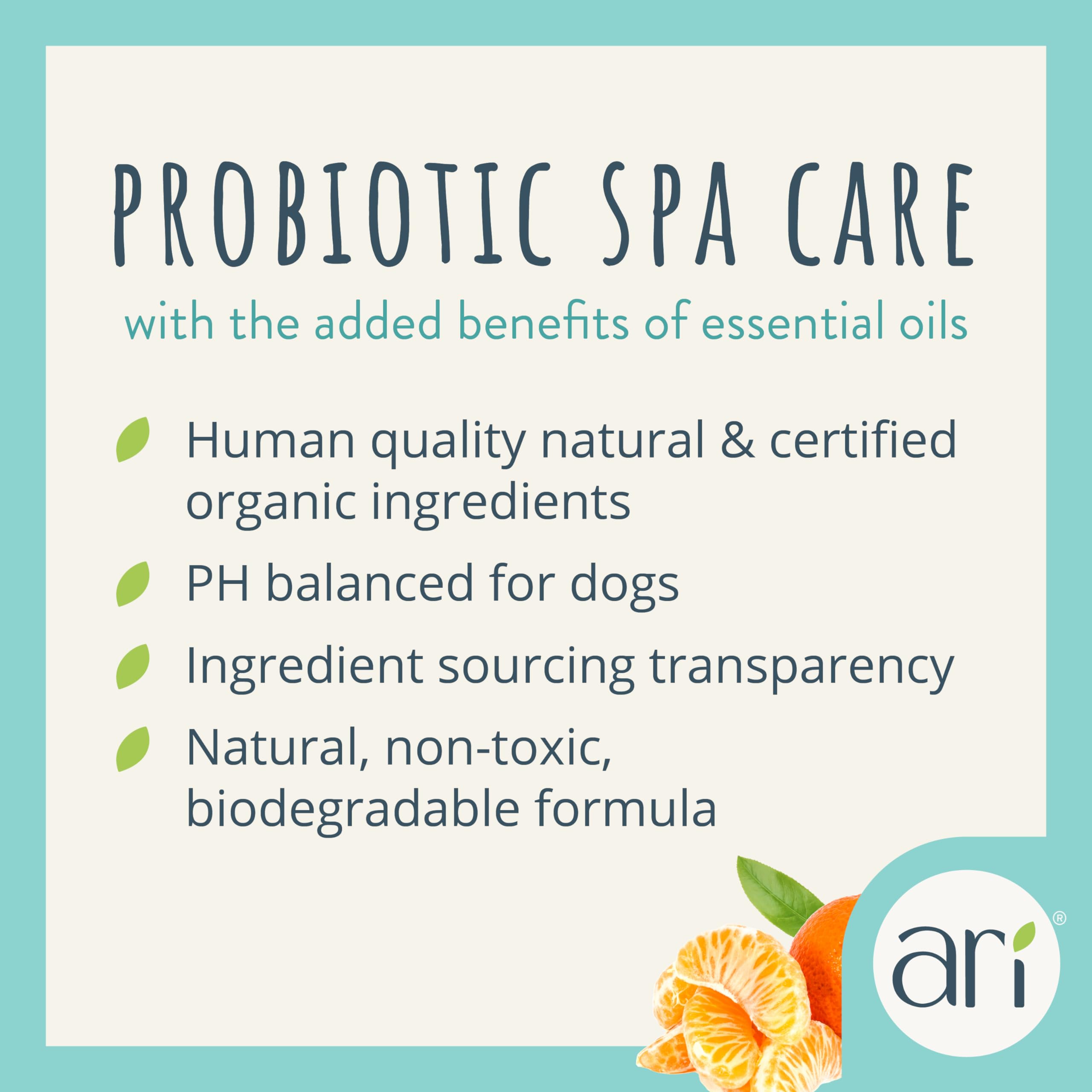 Ari Probiotic Deodorizer Spray for Dogs (8 oz) β Green Tea & Mandarin Scent β pH-Balanced, Long-Lasting Freshness, Sulfate-Free, Gentle for All Breeds