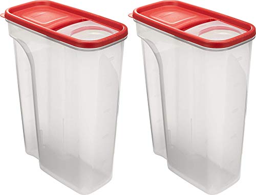 Rubbermaid Flip Top Cereal Keeper, Modular Food Storage Container, BPA-free, 22 Cup, 2 Pack