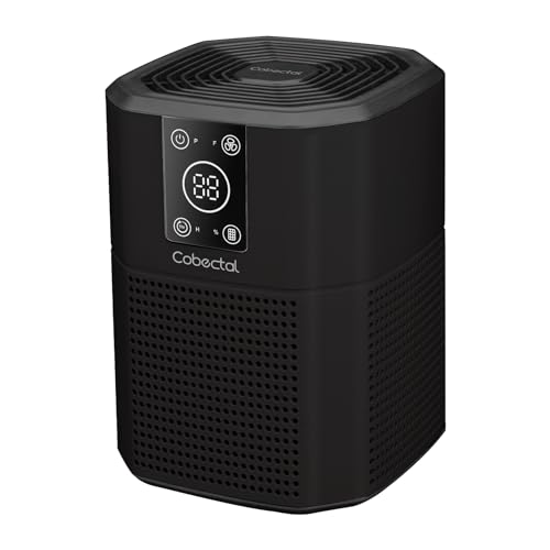 Air Purifiers for Bedroom Home, Air Purifier with True H13 HEPA Filter for Dander Pollen Odor, Small Desktop Air Purifier with 9 Timers for Office,Living Room, Bedroom,Kitchen, Black,1pack