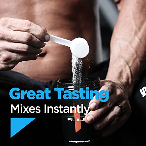 Rule One Proteins Whey Blend - Café Mocha, 24g Fast-Acting Whey Protein Concentrates, Isolates, and Hydrolysates Per Serving, with Naturally Occurring EAAs and BCAAs, 2lbs
