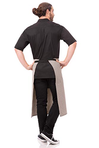 Chef Works Unisex Portland Bistro Apron, Black, One Size
