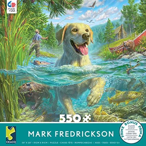 Ceaco - Mark Fredrickson - Lets Fish! - 550 Piece Jigsaw Puzzle