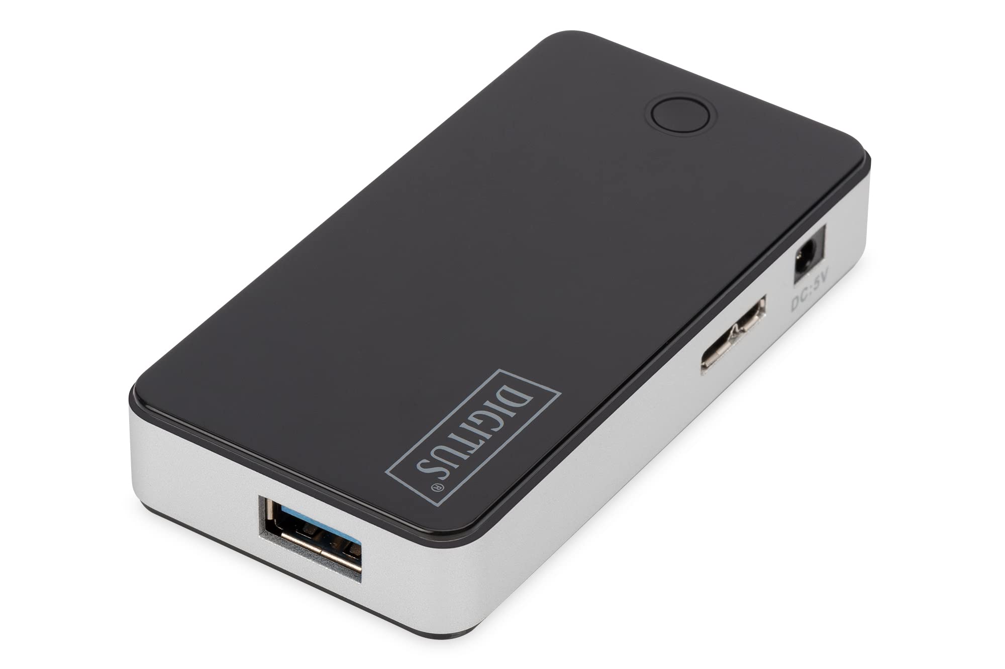 DIGITUS USB-Hub - 4 Ports - Super-Speed USB 3.0-5 GBit/s - Plug&Play - Connection Cable 66 cm - Black