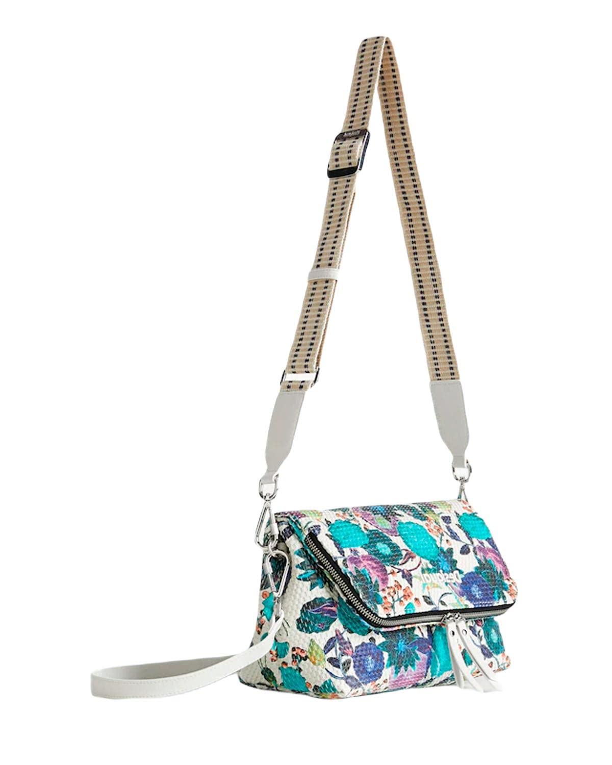 Desigual woMens Casual Across Body Bag, Blue, U US