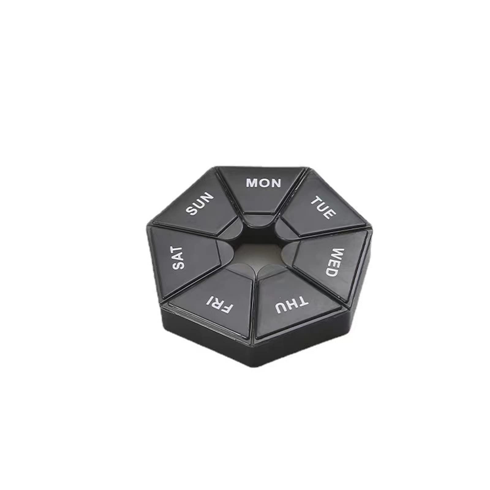 AKNHD Storage Box, Tablet Storage Plastic Box 7-Day Tablet Candy Box Portable Storage Tablet Rack Travel Distribution Container (Size : Preto)