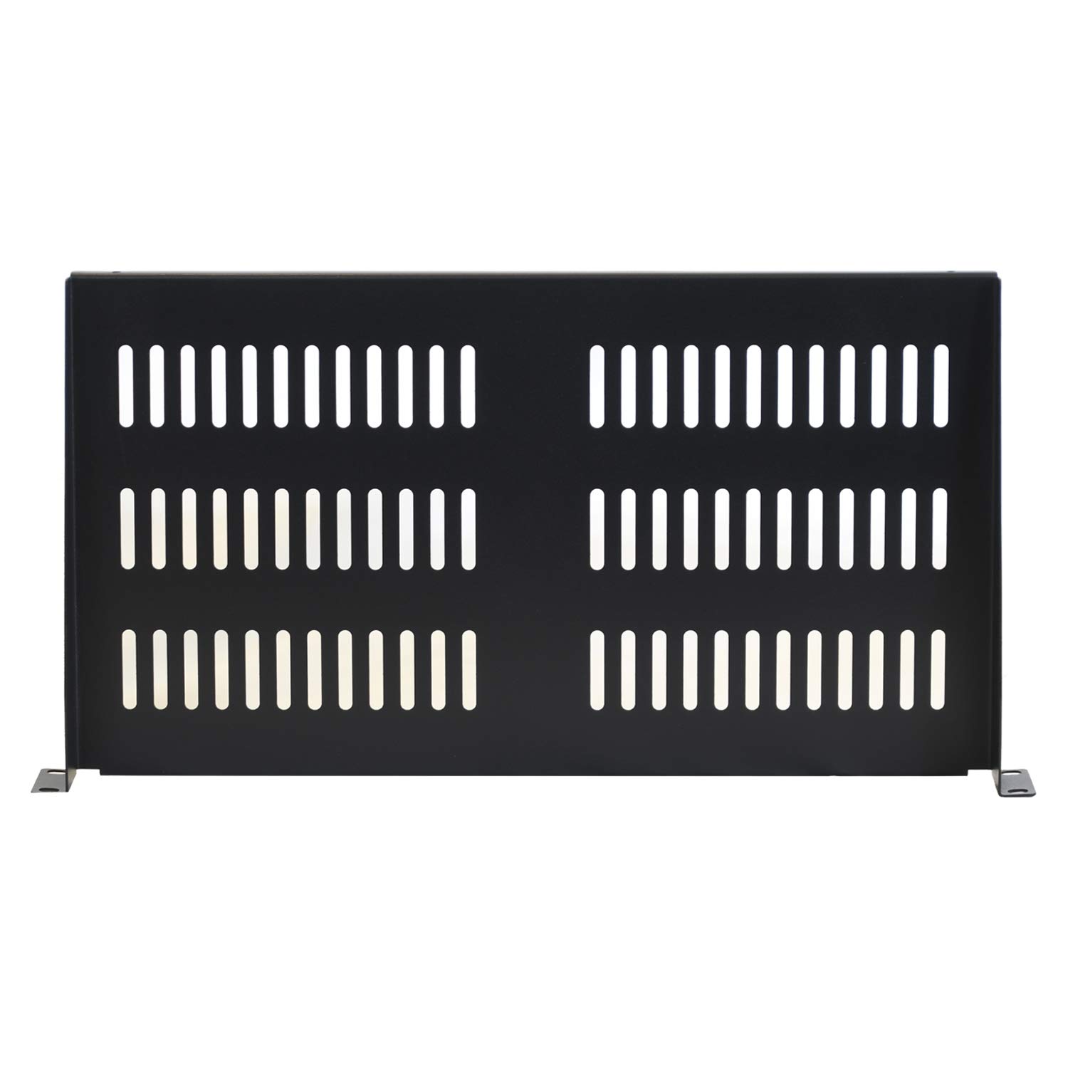Aeons 1U Universal Server Rack Shelf Vented Rackmount Cantilever Shelf 10" Deep, for 19” IT Network Rack Cabinet Enclosure - Fixed Server Rack Cabinet Shelf 2-Pack