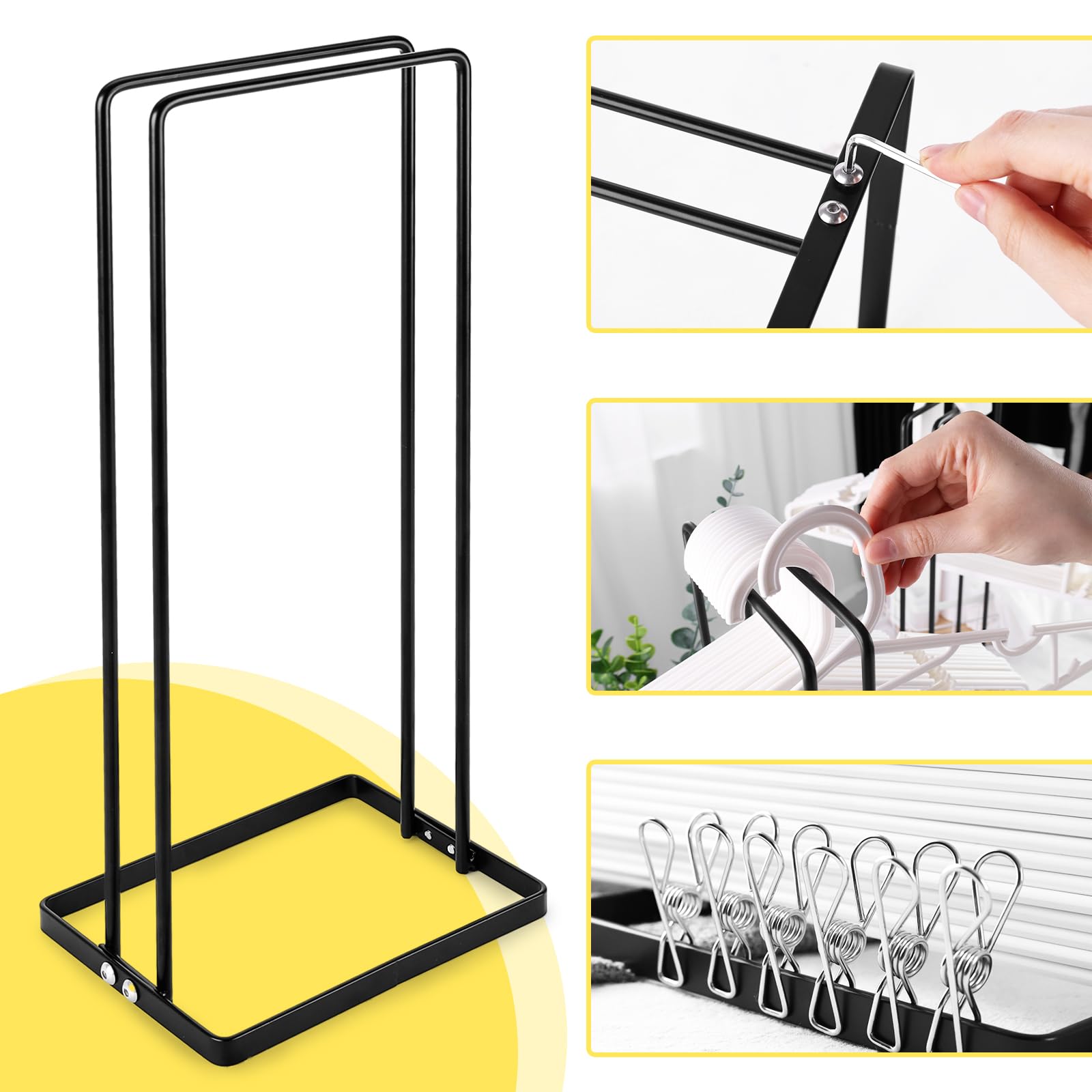 JOHOUSE Hanger Stacker, Hanger Holder Hanger Organizer Clothes Hanger Stacker for Laundry Room Closet