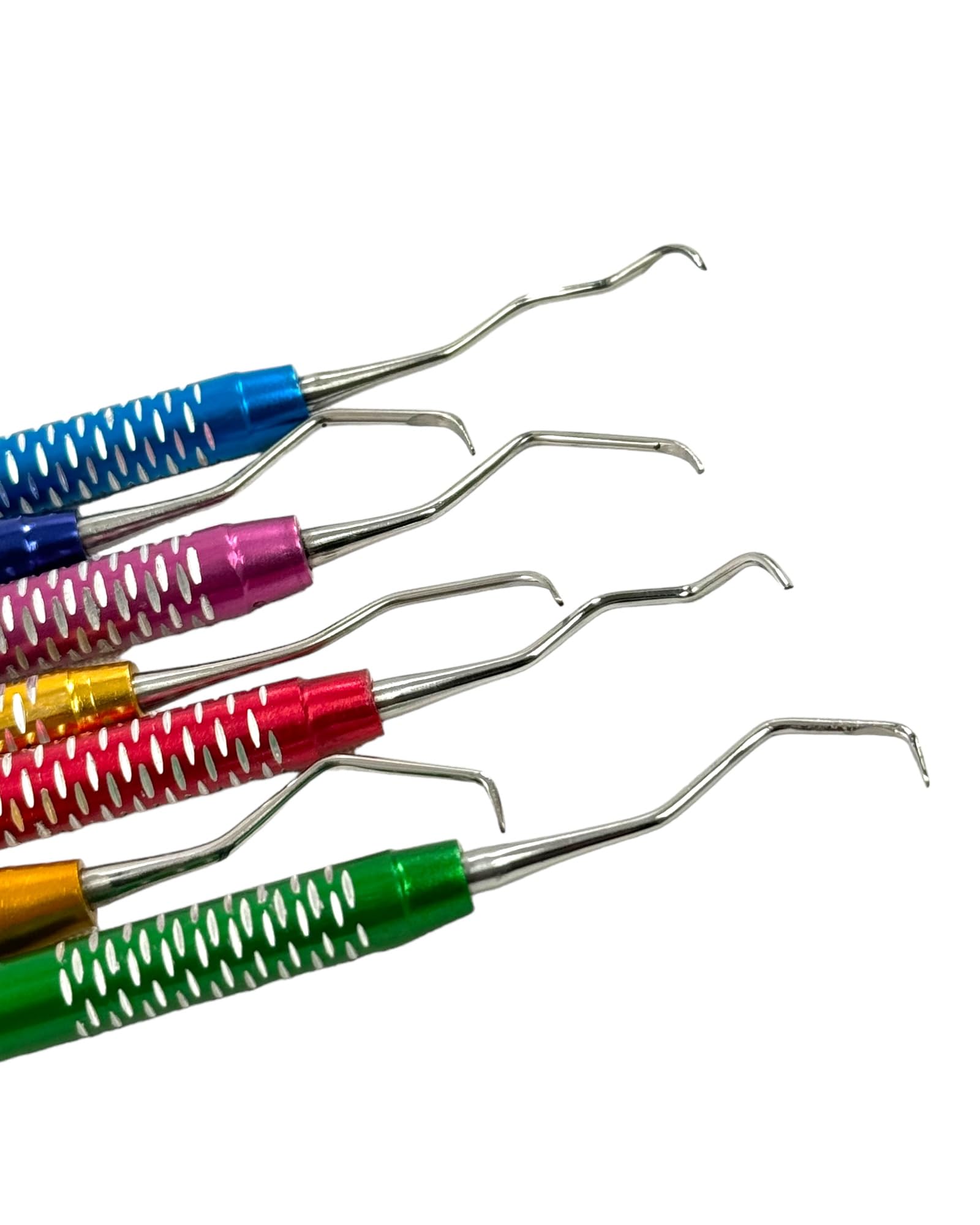 7PC HIGH Grade Gracey Curette Scaler Multicolor PERIODONTAL Dental Instruments (CYNAMED)