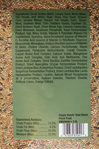 Happy Hearts Total Blend Finch Food (2 Pounds)