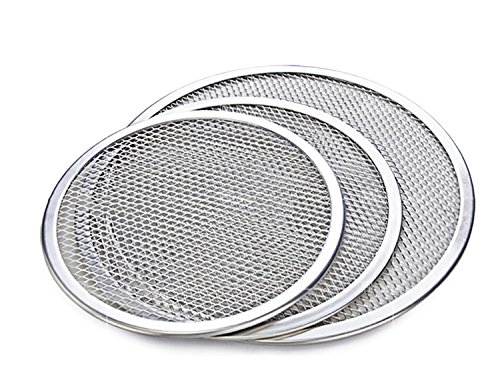AKOAK Nonstick Bakeware Aluminium Pizza Stone Mesh Pizza Screen,1-Pack (10 inches)