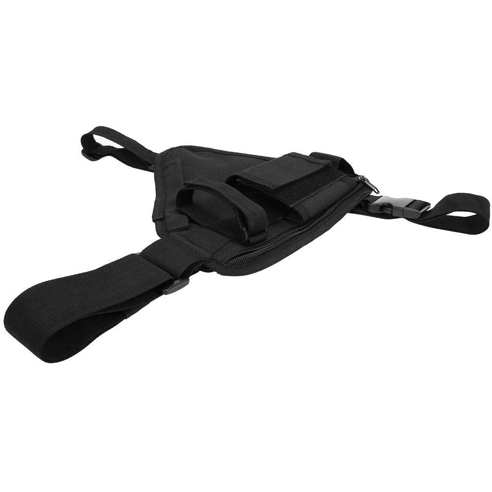 VBESTLIFE Radio Holster, Walkie Talkie Holster Universal Hands- Front Pack Pouch Radio Holster with Nylon Strap for Two Way Radio Walkie Talkie