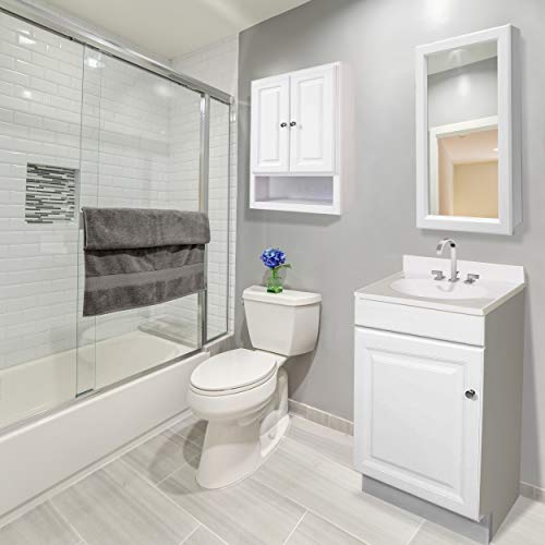 Design House 597112 Wyndham Unassembled Bathroom Vanity Cabinet Without Top, 18 x 16/1 Door, White