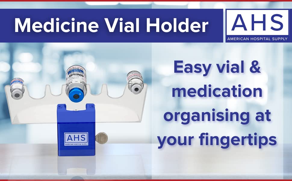 AHS American Hospital Supply Medicine Vial Holder | Hands-Free Vial Holder (Mayo Stand)