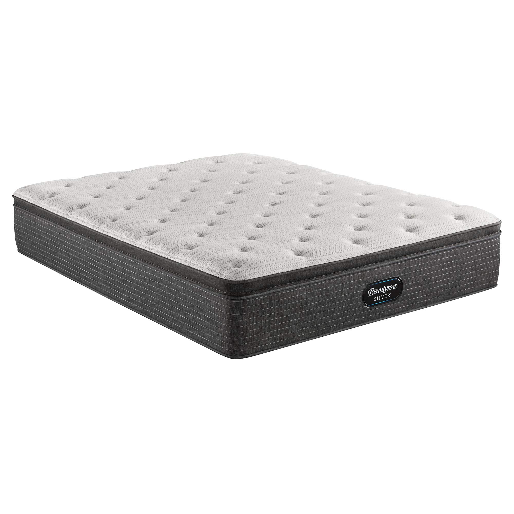 Beautyrest Silver BRS900 15 inch Plush Pillow Top Mattress, Full, Mattress Only