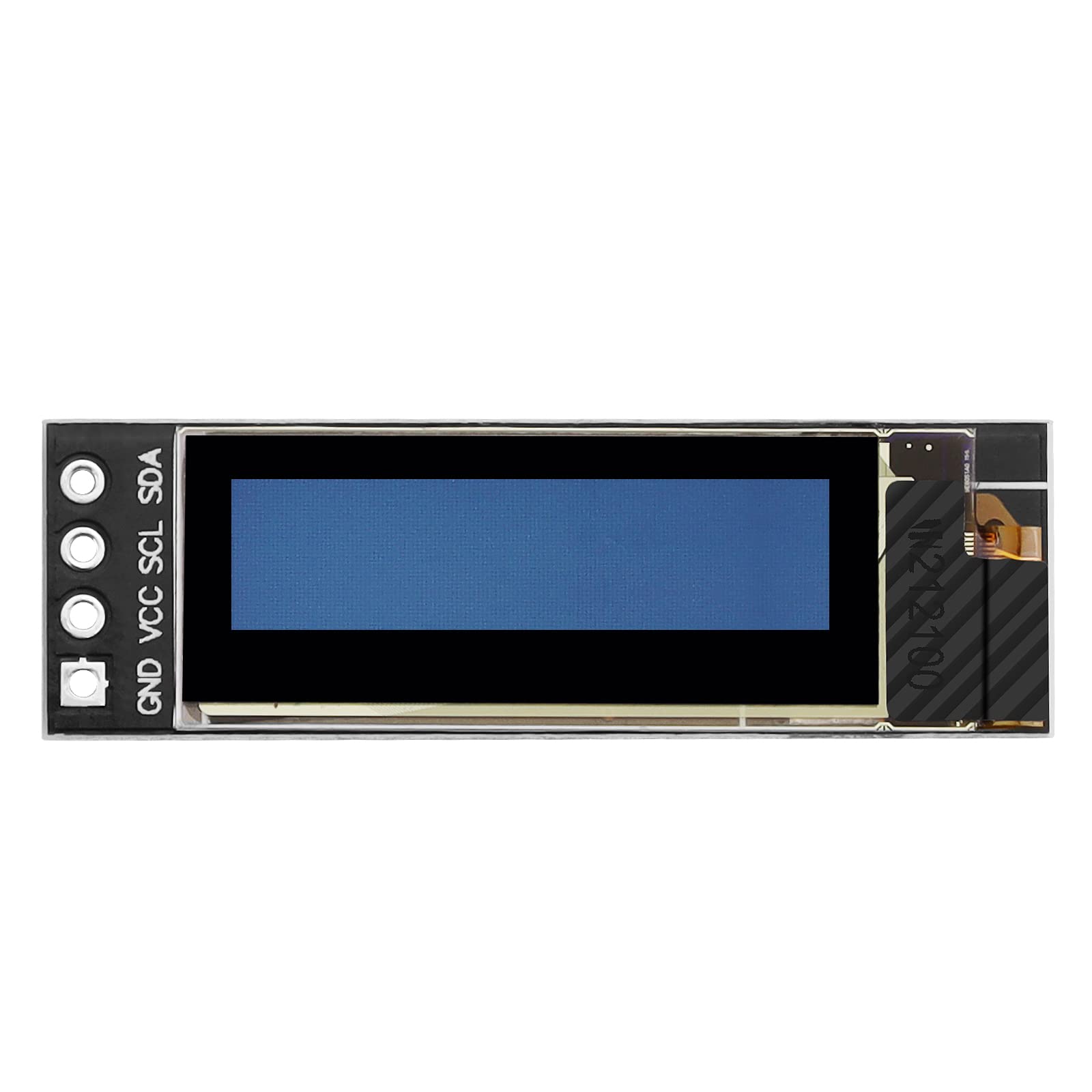 MakerFocus 2pcs I2C OLED Display Module 0.91 Inch I2C SSD1306 OLED Display Module White I2C OLED Screen Driver DC 3.3V~5V for Arduino ESP8266 ESP32 STM32