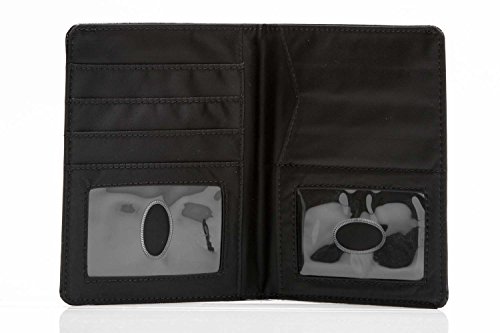 Big Skinny Leather Traveler Slim Wallet, Holds Up to 20 Cards and 4 Passports, Black