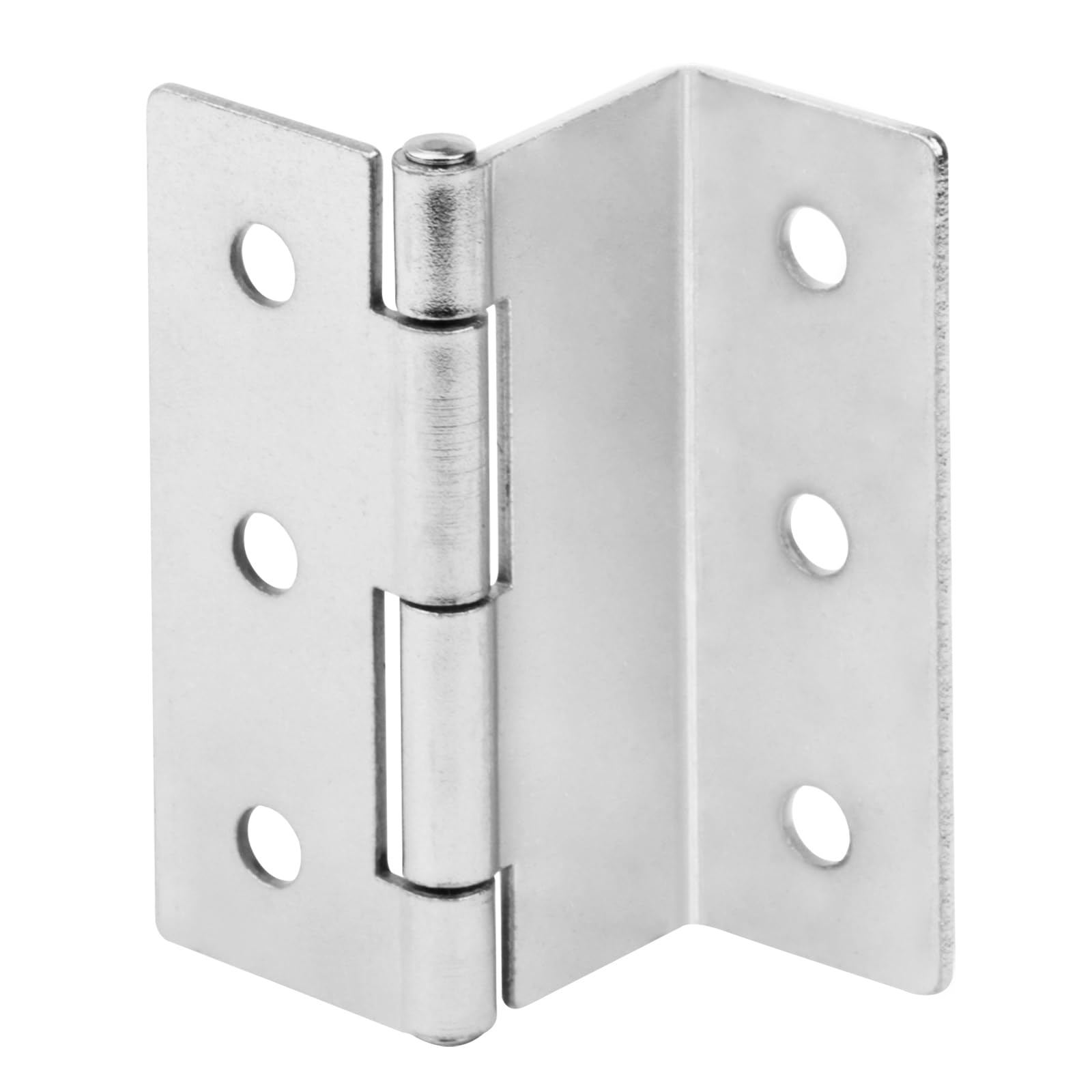 6 Pcs 3" Half-Surface Hinges Chest Hinges,Offset Door Hinges 1.8 mm Thickness Steel Shutter Hinges Semi-Concealed Three Fold Retro Hinges for Cabinet,Piano,Furniture, Max Load 66 lb