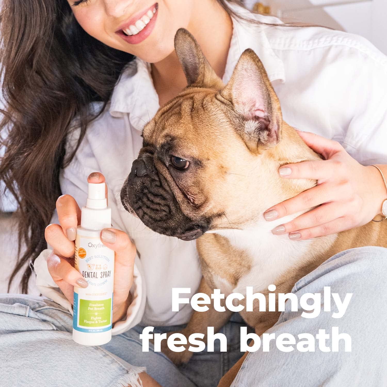 Oxyfresh Advanced Pet Dental Spray β Instant Pet Fresh Breath: Easiest No Brushing Pet Dental Solution for Dogs and Cats β Best Way to Fight Pet Plaque, Keep Teeth & Gums Healthy. 8oz.