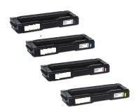 eToner Compatible Ricoh Aficio SP C320DN SP C231SF SP C231N SP C232SF Toner Compatible Set - High Yield, Cyan, Yellow. Magenta, Black