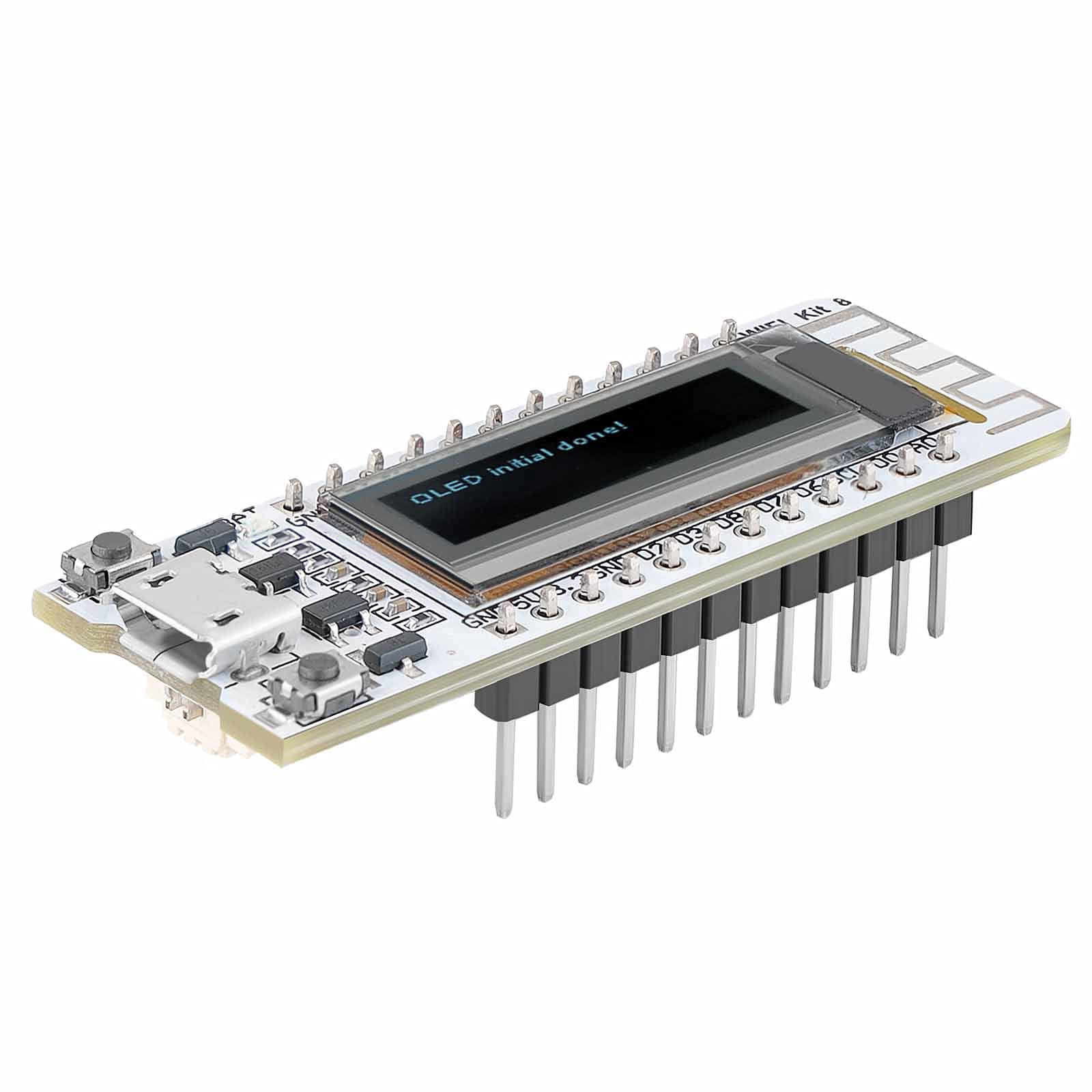MakerFocus ESP8266 Development Board WiFi Kit 8 Support WiFi Integrated CP2104 4MB SPI Flash with 0.91 Inch OLED Display for Ar duino IDE NodeMCU LUA
