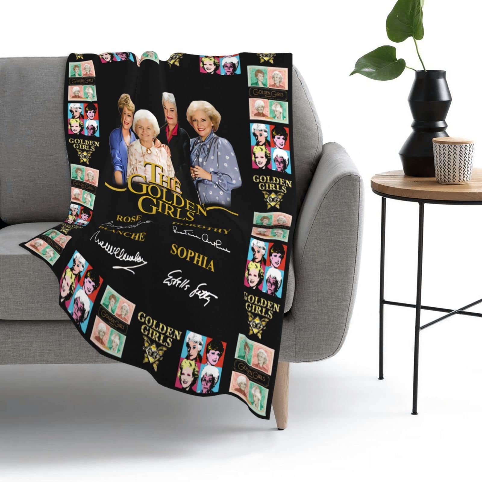 LONIMAODIE Throw Blanket for Sofa Comforter Couch Bed Recliner Living Room Bedroom