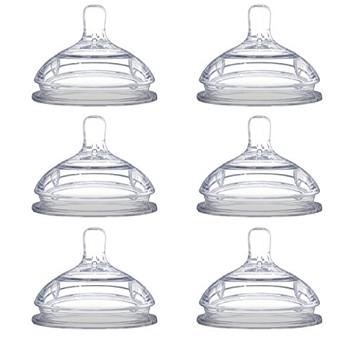 Comotomo Replacement Nipples, Medium Flow - 2 Count, 3 Packs