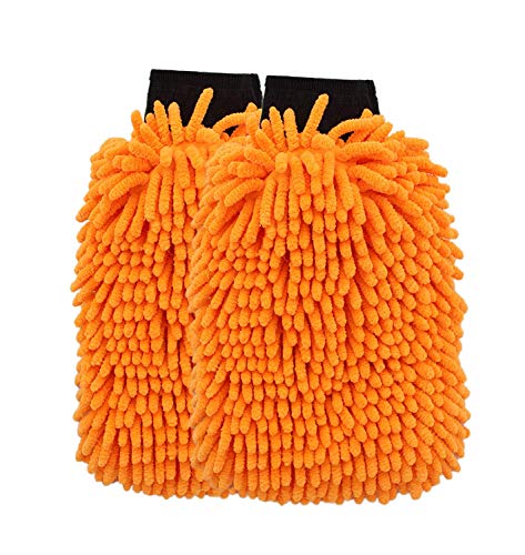 SCRUBIT Car Wash Mitt Car Scrubber - 2 Pack ā Scratch-Free Car Sponges for Washing, Dual Sided Wash Mitts for Car Washing - Premium Car Wash Sponge for Cars, Trucks, and Boats